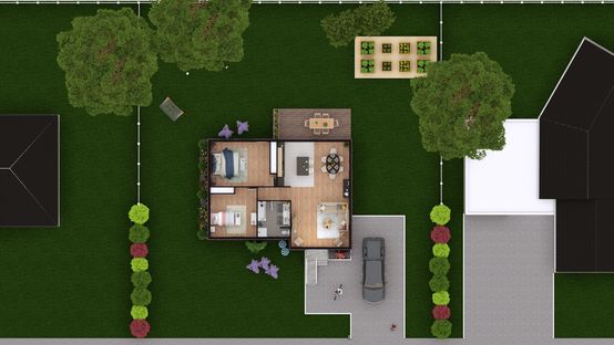 Planos De Distribución De Fincas Con Arquitectura