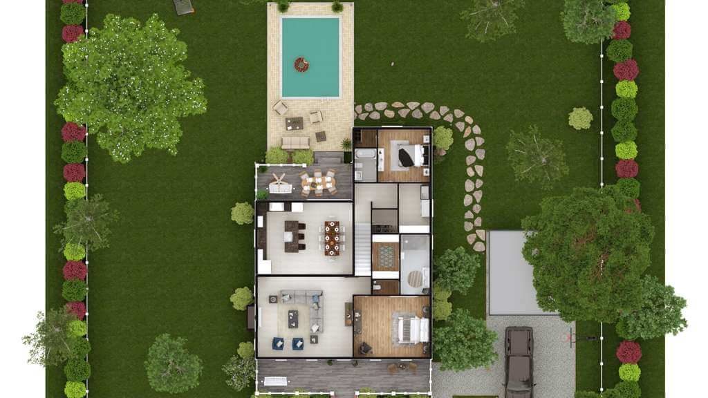 Interior and Exterior 3D Home Rendering Gallery | Cedreo