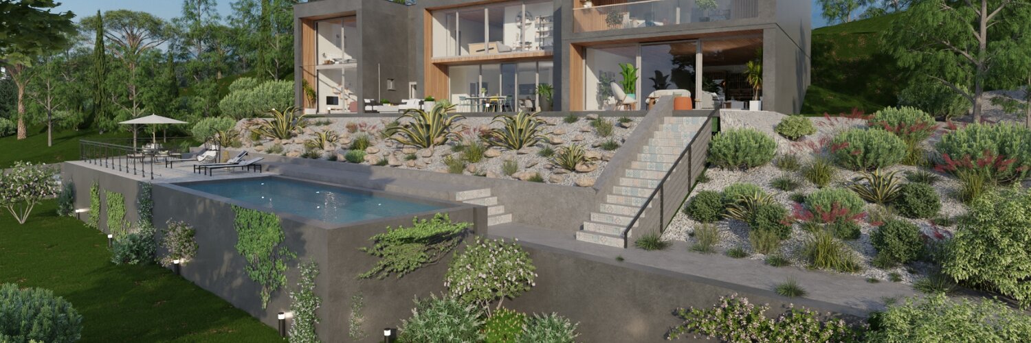 Easy Landscape Design Renderings Photo Realistic Design Render Package