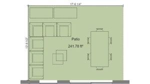 Outdoor Patio Floor Plans- 2D and 3D Patio Plans | Cedreo